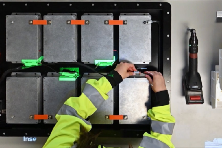 AR Guided EV Battery Bay Assembly - LightGuide