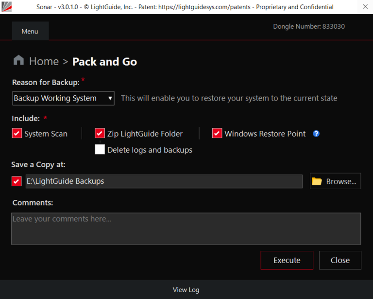 Software Features - LightGuide