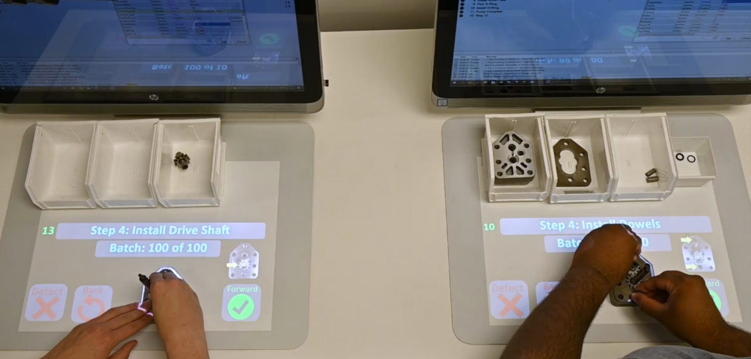 Single Piece Flow Assembly Guided By AR Work Instructions