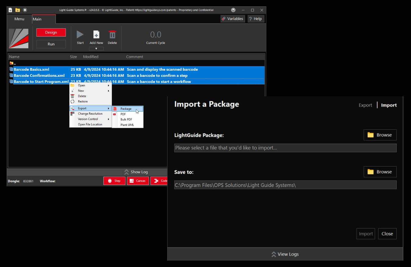 Software Features - LightGuide